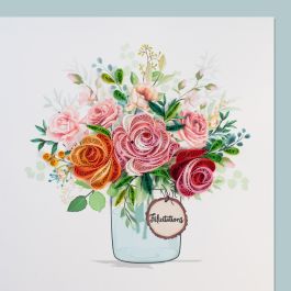 Paper Quilling Karte Gratulation Blumenstrauss Felicitation ...