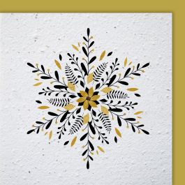 Growing Paper-Karte quadrat goldener Stern | hervorragend.ch