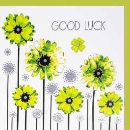Carte fromJUDE Fleurs de la chance verte Good Luck | hervorragend.ch